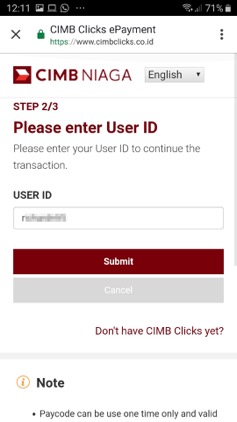 Cara Top Up Melalui Pembayaran Dengan Perbankan Online OCTO Clicks ...
