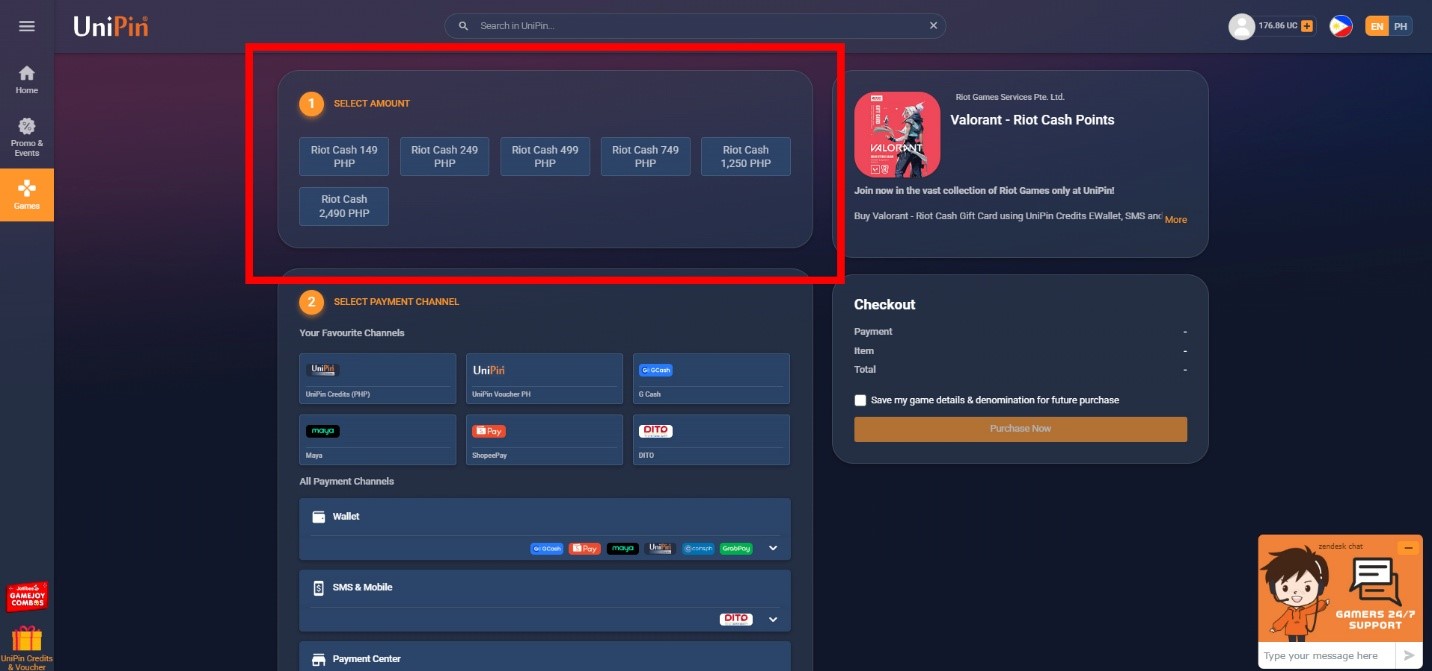 HOW TO PURCHASE VALORANT RIOT CASH POINTS – Customer Support