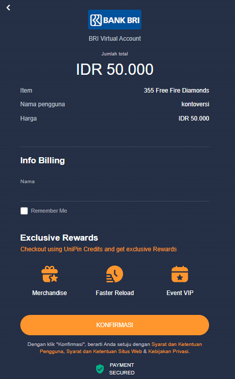 Flash Top Up - Saluran Pembayaran Transfer Bank BRI Virtual Account ...