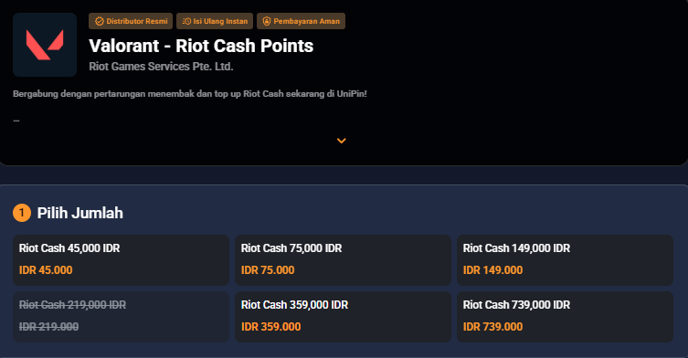 Cara Pembelian Kode Voucher Valorant - Riot Cash Points – Customer Support